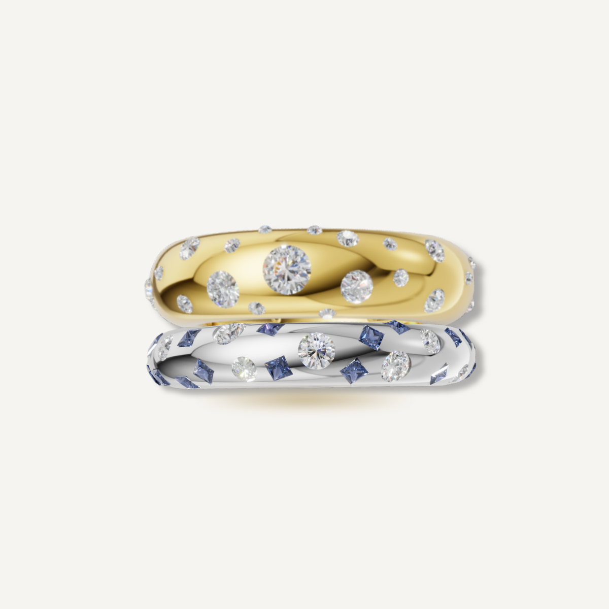 Two Custom Bubble Rings | Vana Chupp Studio
