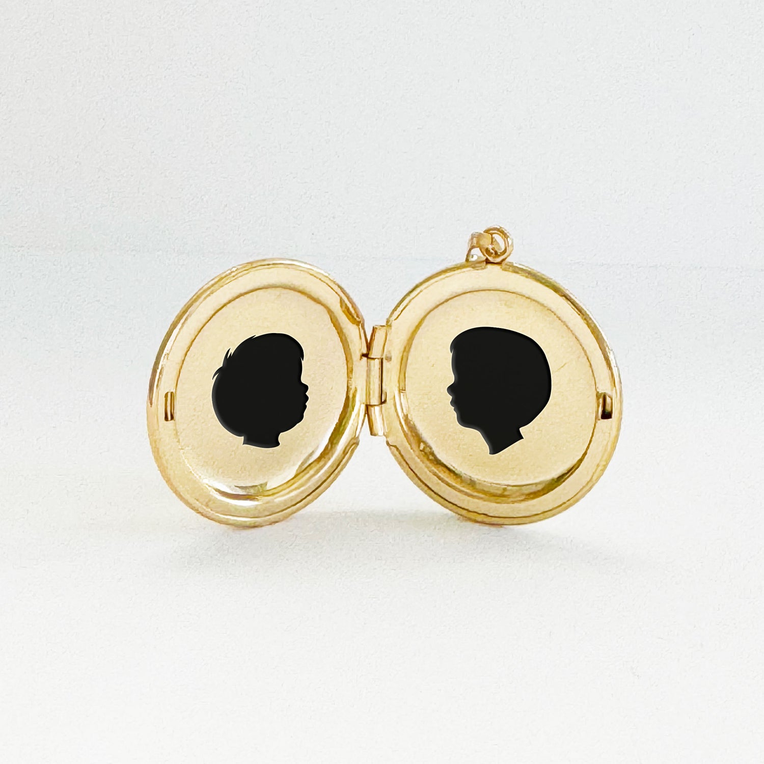 Gold Filled Medium Silhouette Locket Necklace | Vana Chupp Studio