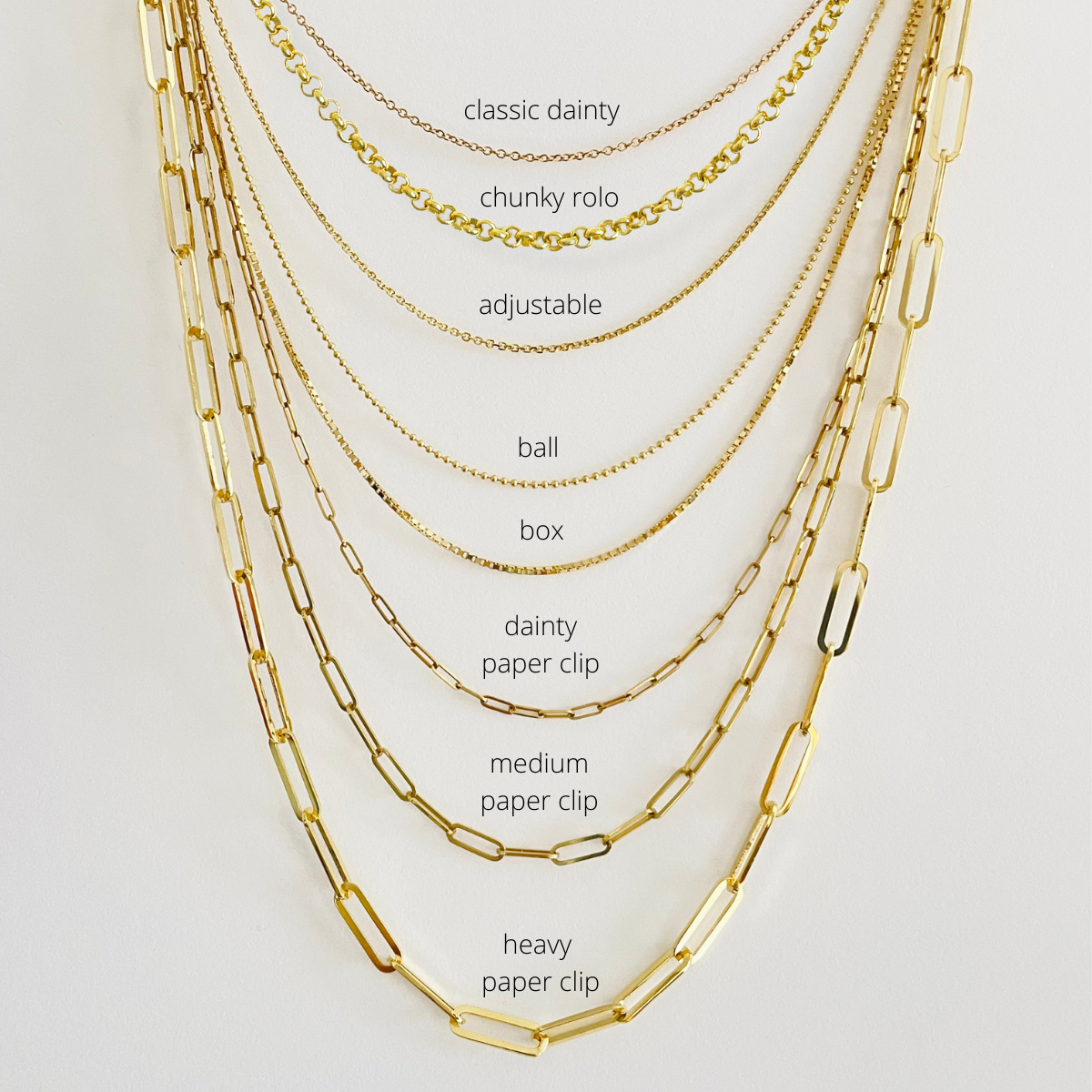 The Paperclip Chain Necklace - Medium Weight | Vana Chupp Studio