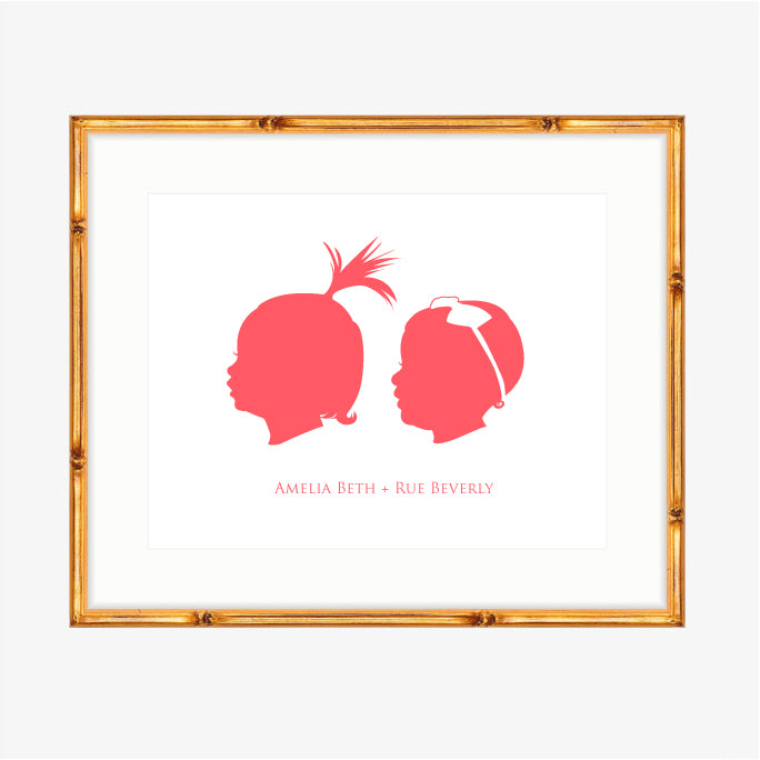 Modern Silhouette Portrait - Double | Vana Chupp Studio