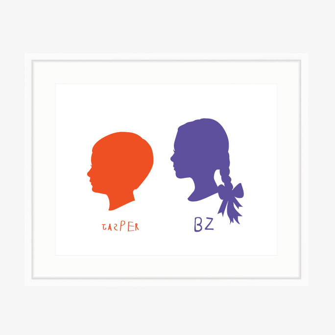 Modern Silhouette Portrait - Double | Vana Chupp Studio